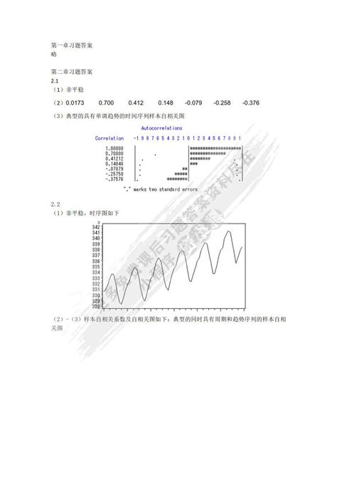 时间序列分析基于R王燕课后习题答案解析