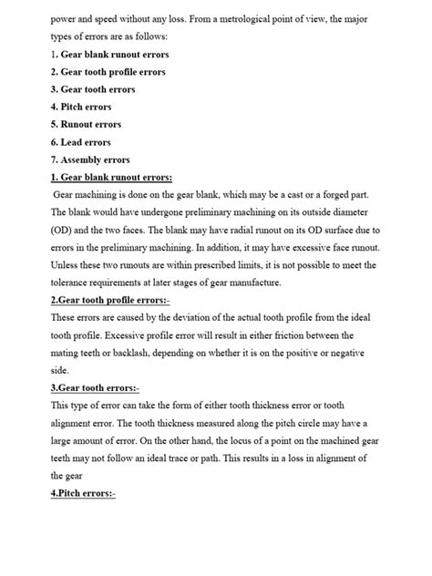 Classification Of Error Measurement Pdf Gear Measurement Classification Of Error Measurement Pdf Gear Measurement