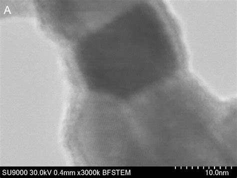 Example Of Lattice Imaging Of Tio2 Rutile A Bright Field Micrograph