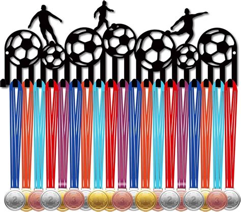 Soccer Medal Holder Football Medal Hanger Display Rack Sports Hanging