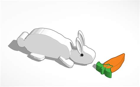 3d Design Rabbit Tinkercad