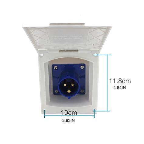 rv inlet socket flush 16a external flush inlet socket for camper