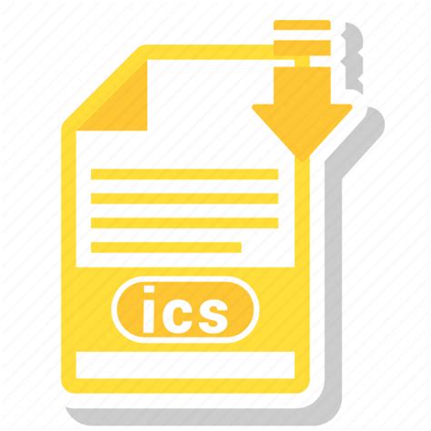 Extension File Ics Icon