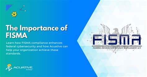 The Importance Of Fisma Acuatives Compliance And Service Offerings Acuative