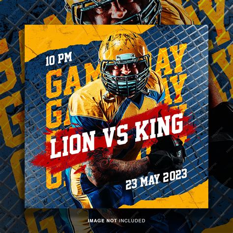 Premium Psd Football Sport Event Flyer Template