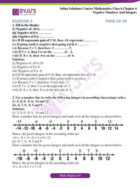 Selina Solutions Concise Math Class 6 Chapter 6 Pdf Mathematics