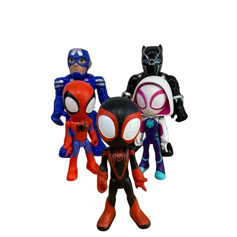 Assorted Marvel Mini Figures Lot Of 5