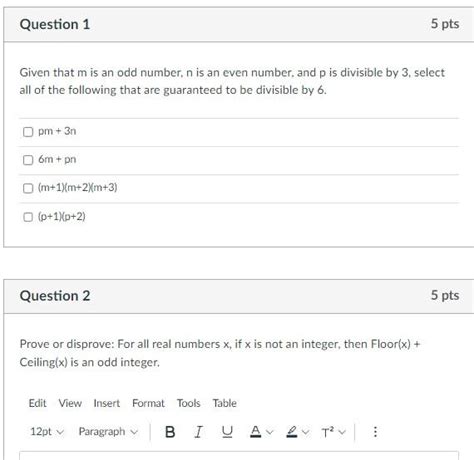 Solved Given That M Is An Odd Number N Is An Even Number