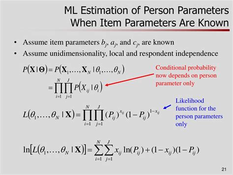 ppt estimation of item response models powerpoint presentation free