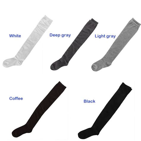 1pair Sexy Cotton Over The Knee Socks Thigh High S Vicedeal