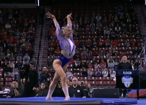 Lsu Gymnast Olivia Dunne Shows Off Cheeks In Floor Routine