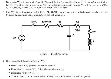Solved Determine V T Of The Circuit Shown In Figime For T Chegg