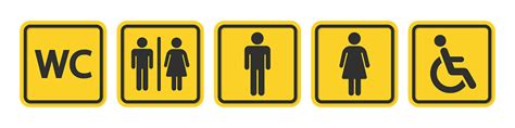화장실 아이콘 세트 화장실 표지판 Wc 벡터 아이콘이 격리되었습니다 흰색 배경의 화장실 기호입니다 0명에 대한 스톡 벡터 아트 및 기타 이미지 Istock