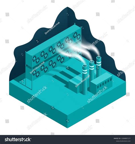 Decarbonization Scheme Carbon Capture Storage Using Stock Vector