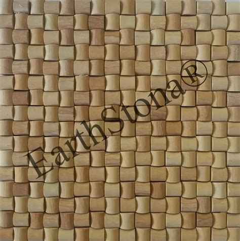 Yellow Stone Mosaic Natural Stone Cladding Earthstona