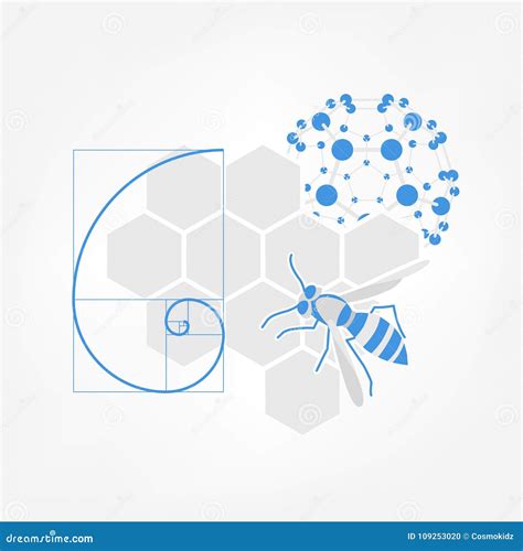 Nature Inspiration Icon Vector Illustration Of Honeycombs Bee