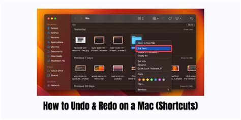 How To Undo Redo On A Mac Shortcuts MacMyths