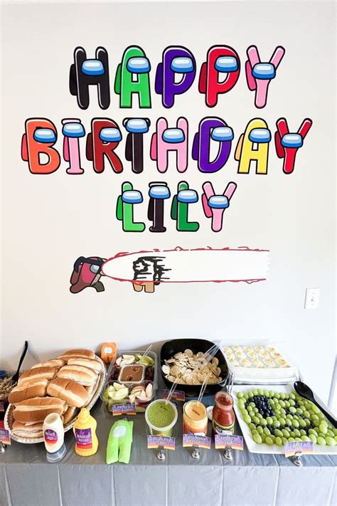 Diy Among Us Birthday Party Ideas For An Amazing Gamer Birthday Party
