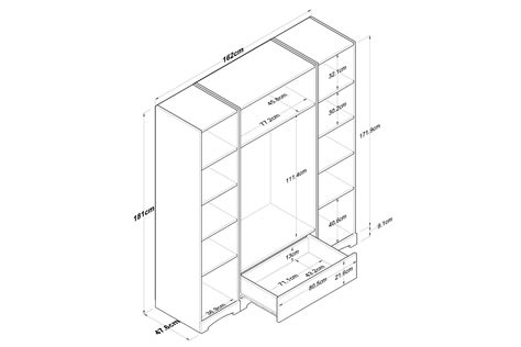 Ranİ Gardirop F4 4 Kapakli 1 Çekmecelİ 11 Rafli 1 Askili Beyaz Fİyati Vivense