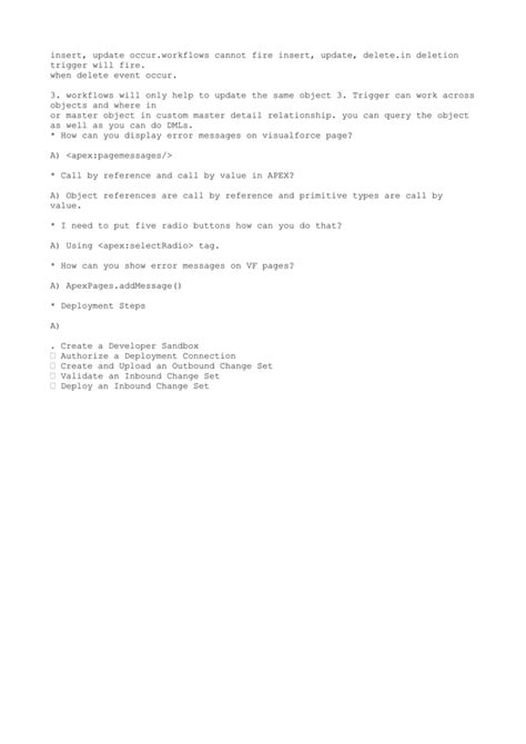 Salesforce Integration Questions Txt