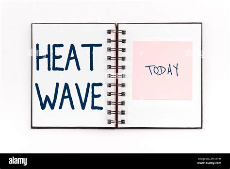 Conceptual Display Heat Wave Business Approach A Prolonged Period Of