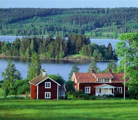 sweden Swedish Cottage, Red Cottage, Swedish House, Scandinavian ...