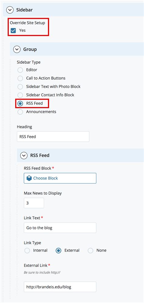 Sidebar Content Types Building And Editing CMS Guide Brandeis University