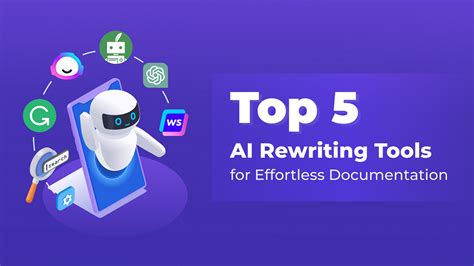 Conquer Content Creation Top 5 Ai Rewriting Tools For Effortless