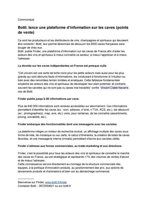 Bottl Lance Une Plateforme Dinformation Sur Les Caves