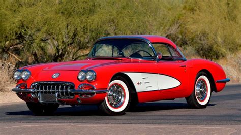 Red And White 1958 Chevrolet Corvette Heads To Auction