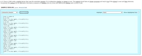 Solved 617 Even Or Odd Write A Method Iseven That Uses