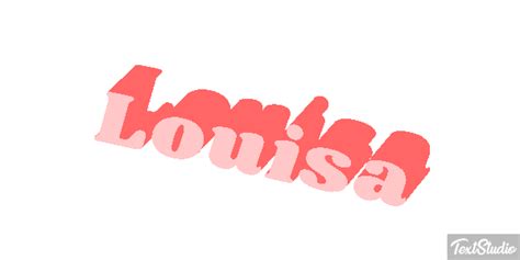 Louisa Name Animated  Logo Designs