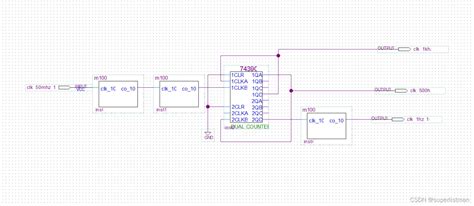 实验二 基于fpga的分频器的设计（基本任务：设计一个分频器，输入信号50mhz，输出信号频率分别为1khz、500hz及1hz。拓展任务1