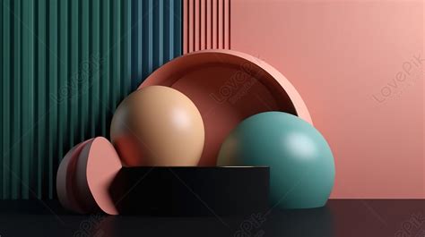 3d 반원을 사용한 추상 기하학적 디자인 놀라운 제품 디스플레이 배경 놀라 배경 디스플레이 디자인 배경 지휘대 배경 이미지 Hd 놀라 디스플레이 디자인 지휘대