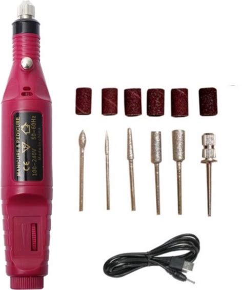 Elektrische Nagelvijl 21 Delig Nagelfrees Complete Set Nagel Set
