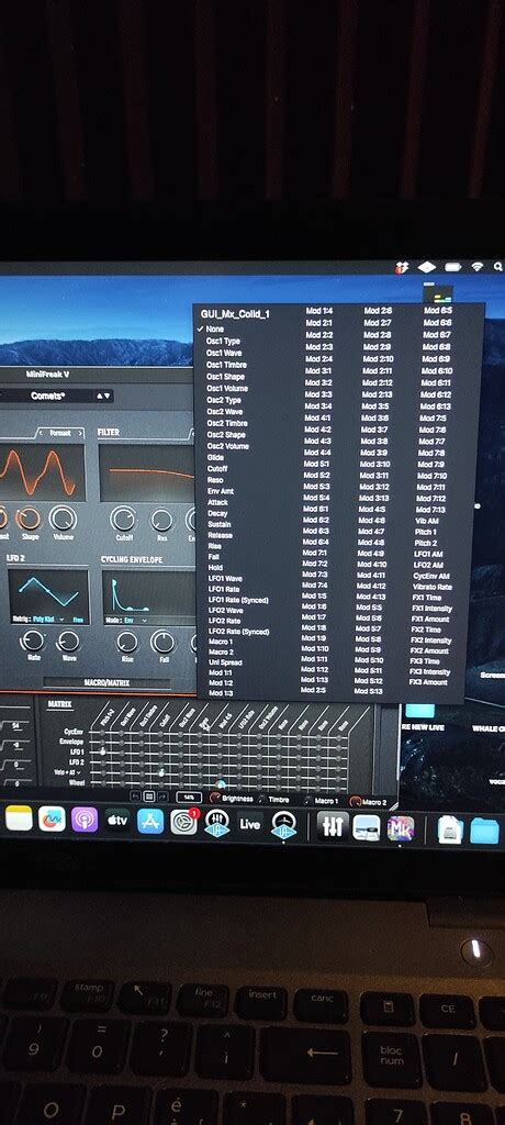 [bug]vca as destination for modulations doesn t appear on my minifreak