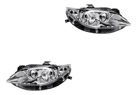 Par De Faros Fondo Crom Para Seat Ibiza De 2009 A 2012 Tyc Envío Gratis