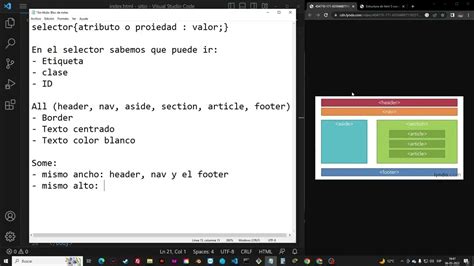 ejercicio html5 y css parte 1 youtube