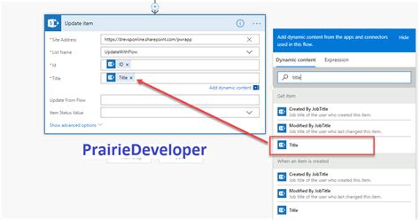 Updating A List Item From Microsoft Flow Babe Developer On The Prairie