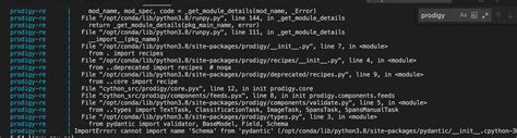 Cannot Import Name Schema From Pydantic Getting Started Prodigy Support