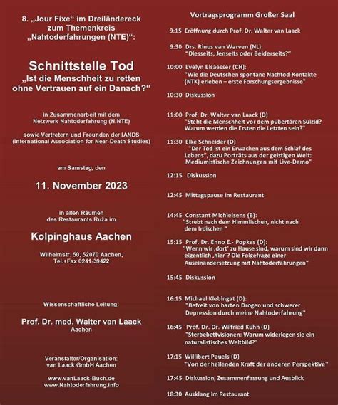 Nahtoderfahrungen Aachen Walter Van Laack