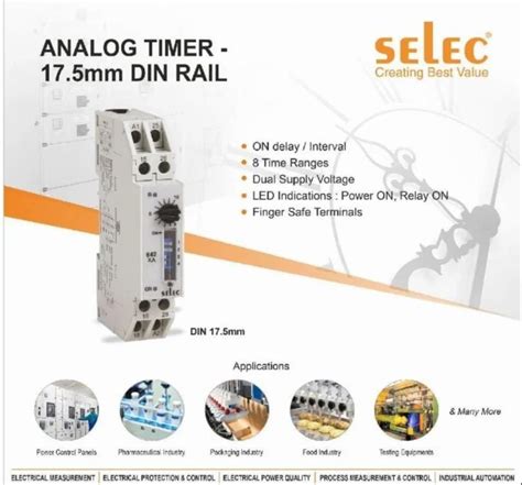 Selec 1 Co Spdt Analog Timer Model Namenumber 642 Xa 5a At Rs 640