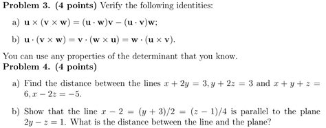 Problem 3 Verify The Following Identities A U X