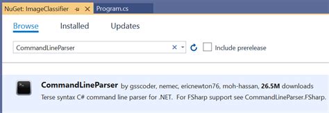 Command Line Parser On Net5 Lars Fosdal