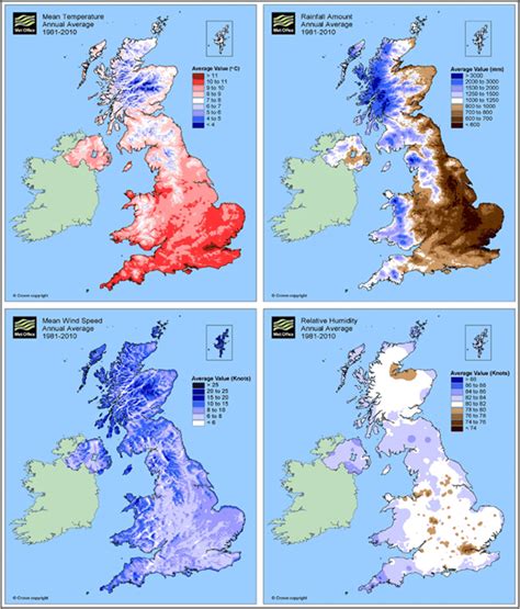 Contour Plots Created From Uk Met Office Monitors Showing Average Of