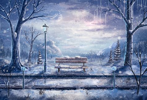Anime Winter Scenery