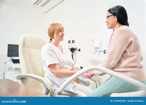 Set For A Pelvic Exam On A Blue Background Royalty Free Stock