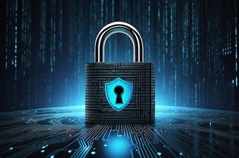 Abstract Cybersecurity Binary Code Big Data Technology Background With