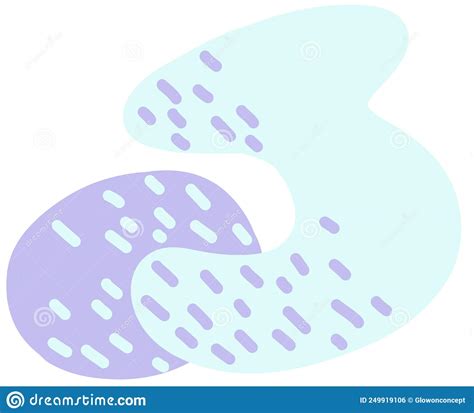 Soft Organic Shape Blob Pastel Form Elements For Decoration