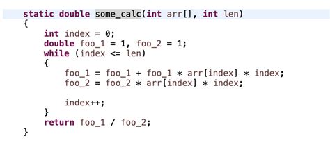 Solved Static Double Somecalcint Arr Int Len Int